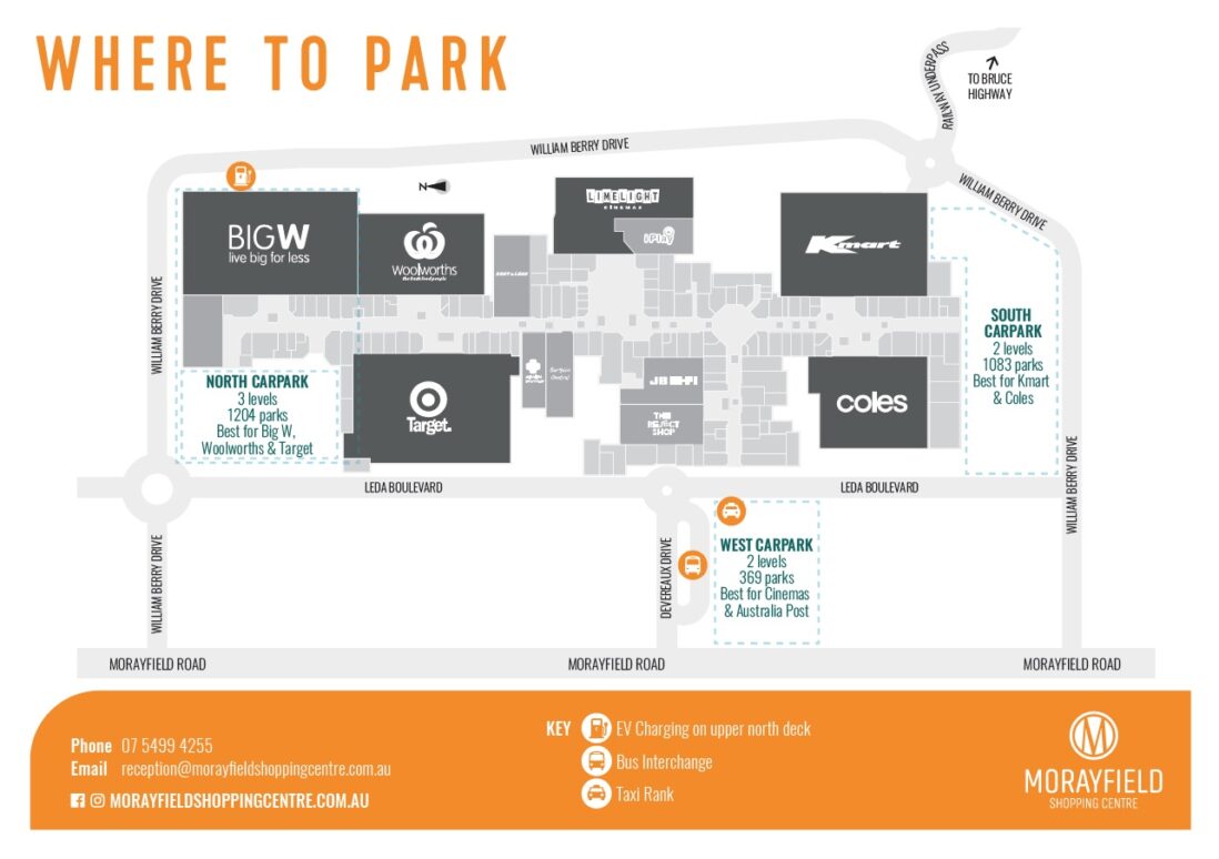 Getting Here - Morayfield Shopping Centre - Your place for shopping and ...